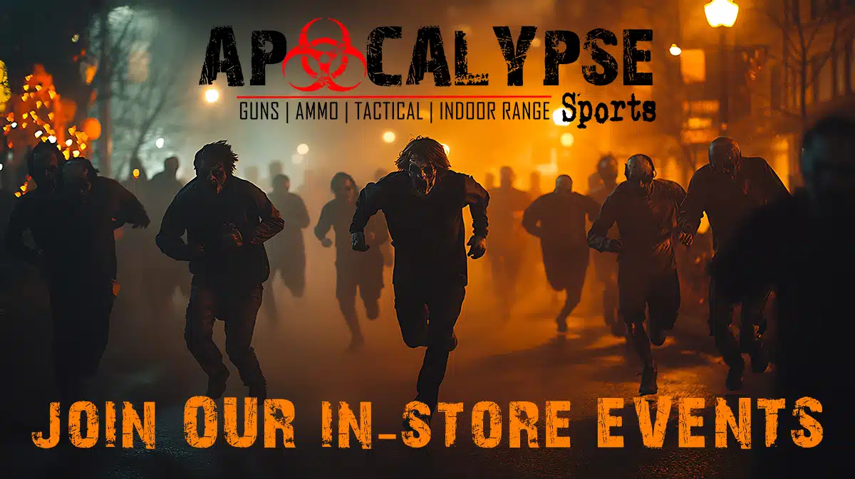 In-Store Events You Do Not Want to Miss - Apocalypse Sports - Be Prepared!